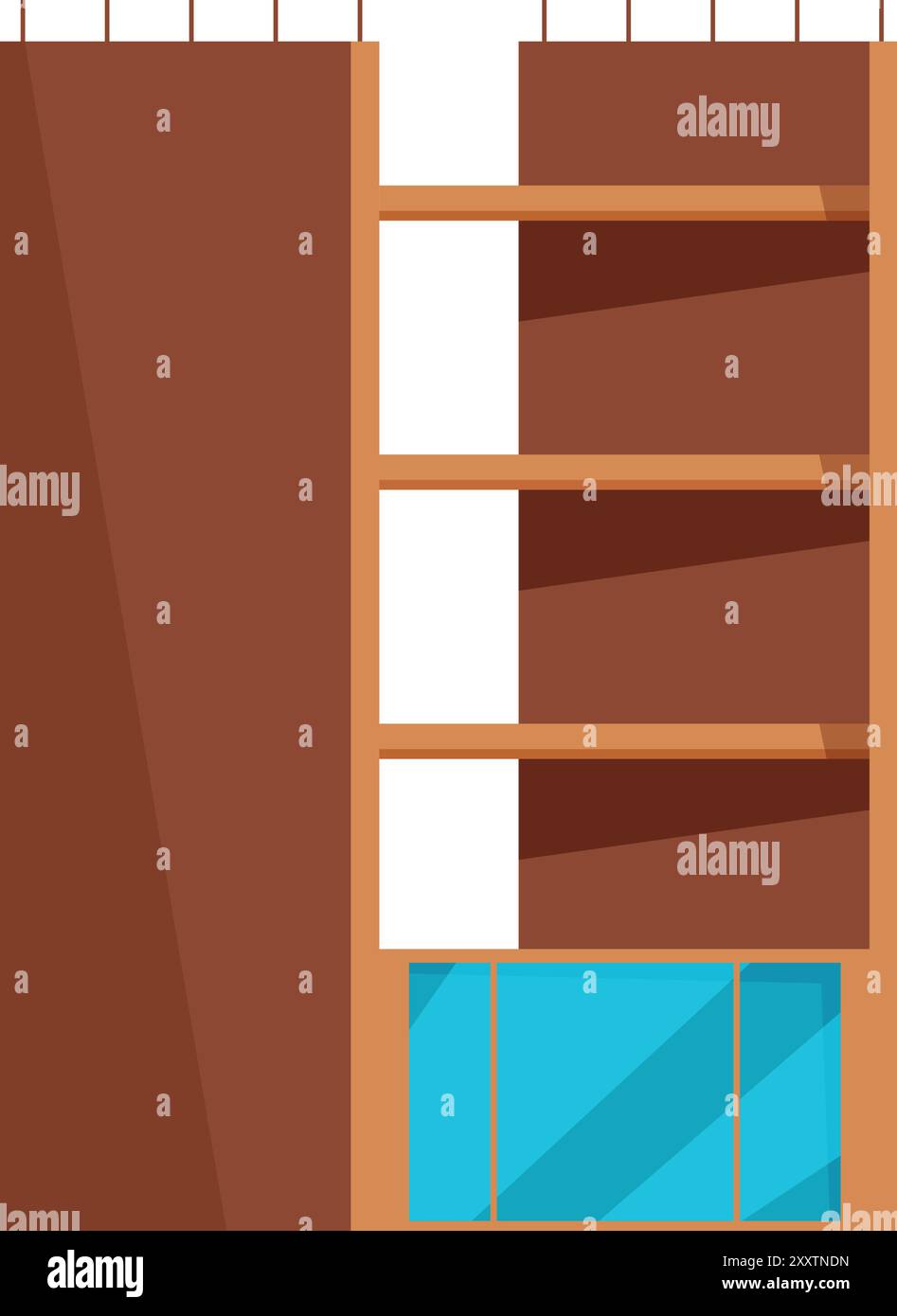 Building under construction, showing the structure of floors and ...