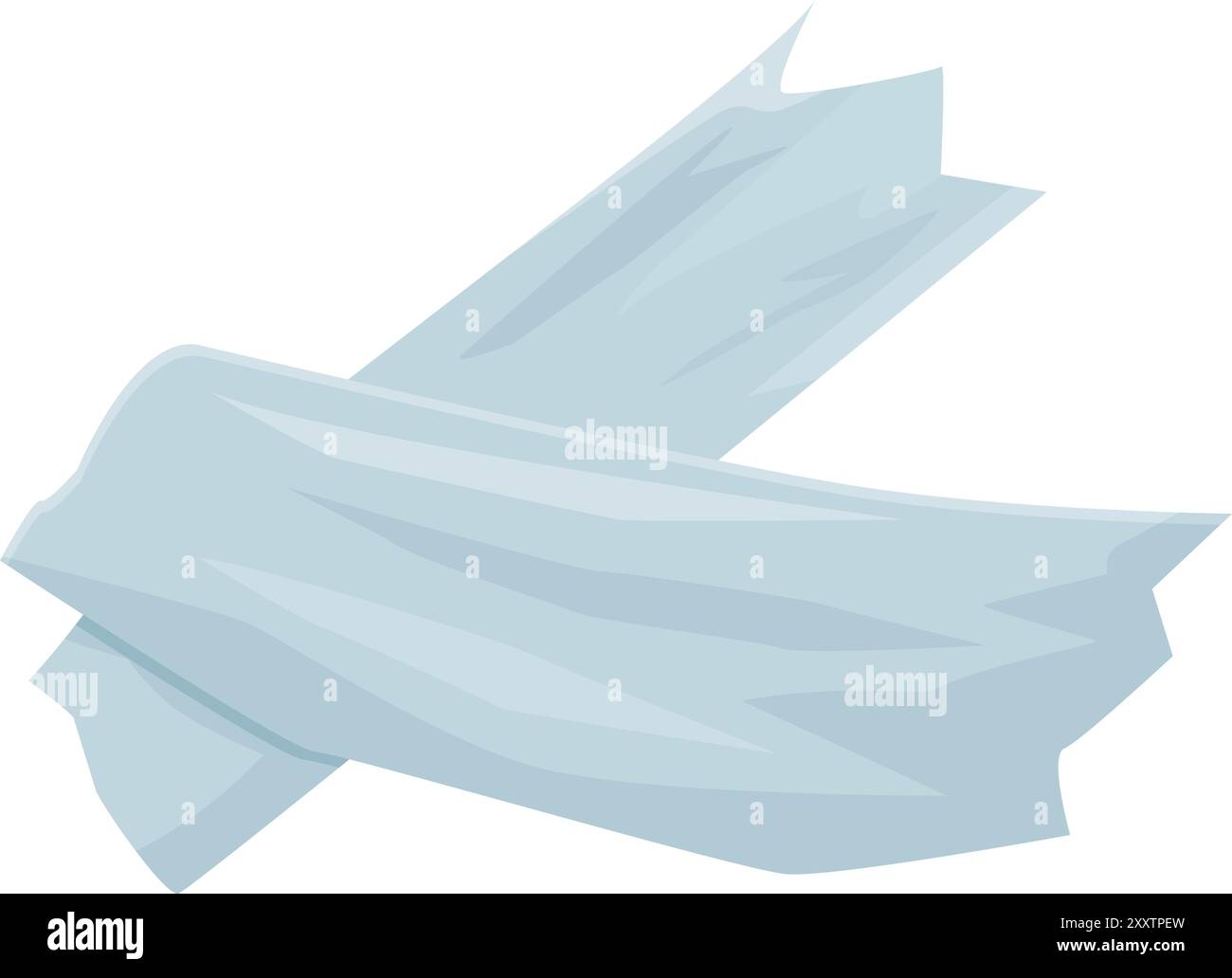 Blue adhesive tape crossing itself, creating an x shape Stock Vector ...