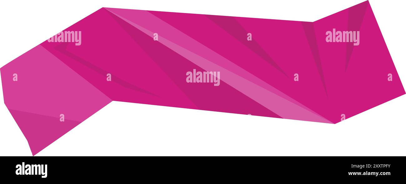Pink ribbon shape with a modern abstract design Stock Vector Image ...