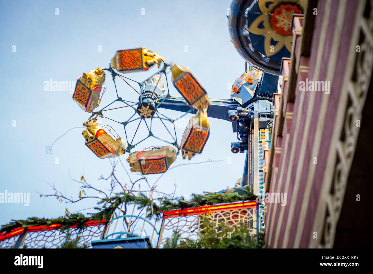Carousel at Tivoli in Copenhagen, Denmark Stock Photo - Alamy