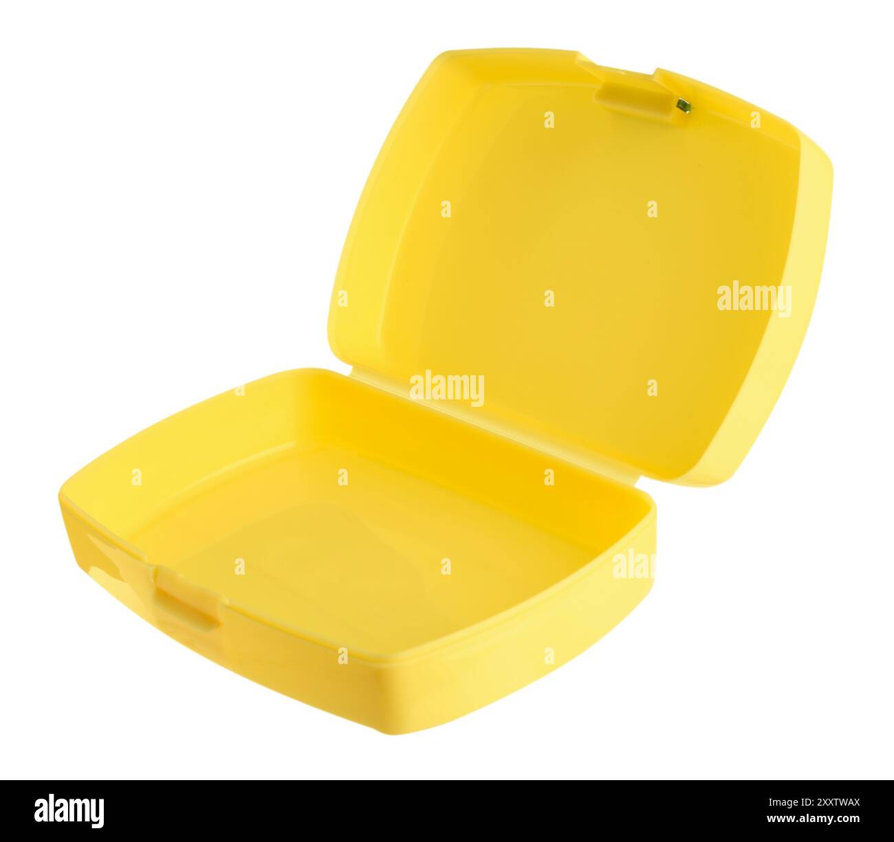 Empty plastic lunch box isolated on white Stock Photo - Alamy
