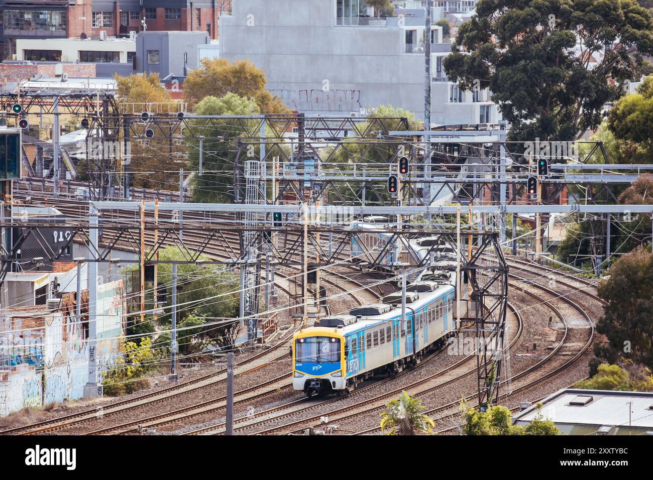 Melbourne Train Network in Australia Stock Photo - Alamy