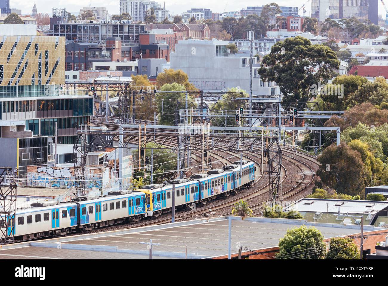 Melbourne Train Network in Australia Stock Photo - Alamy