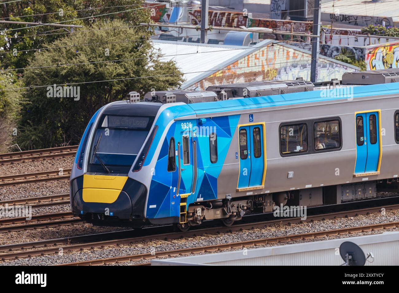 Melbourne Train Network in Australia Stock Photo - Alamy