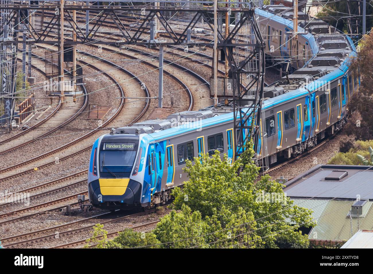Melbourne Train Network in Australia Stock Photo - Alamy