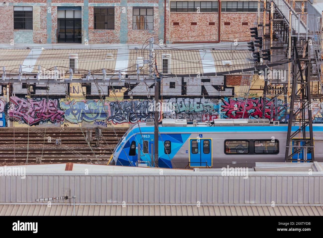 Melbourne Train Network in Australia Stock Photo - Alamy