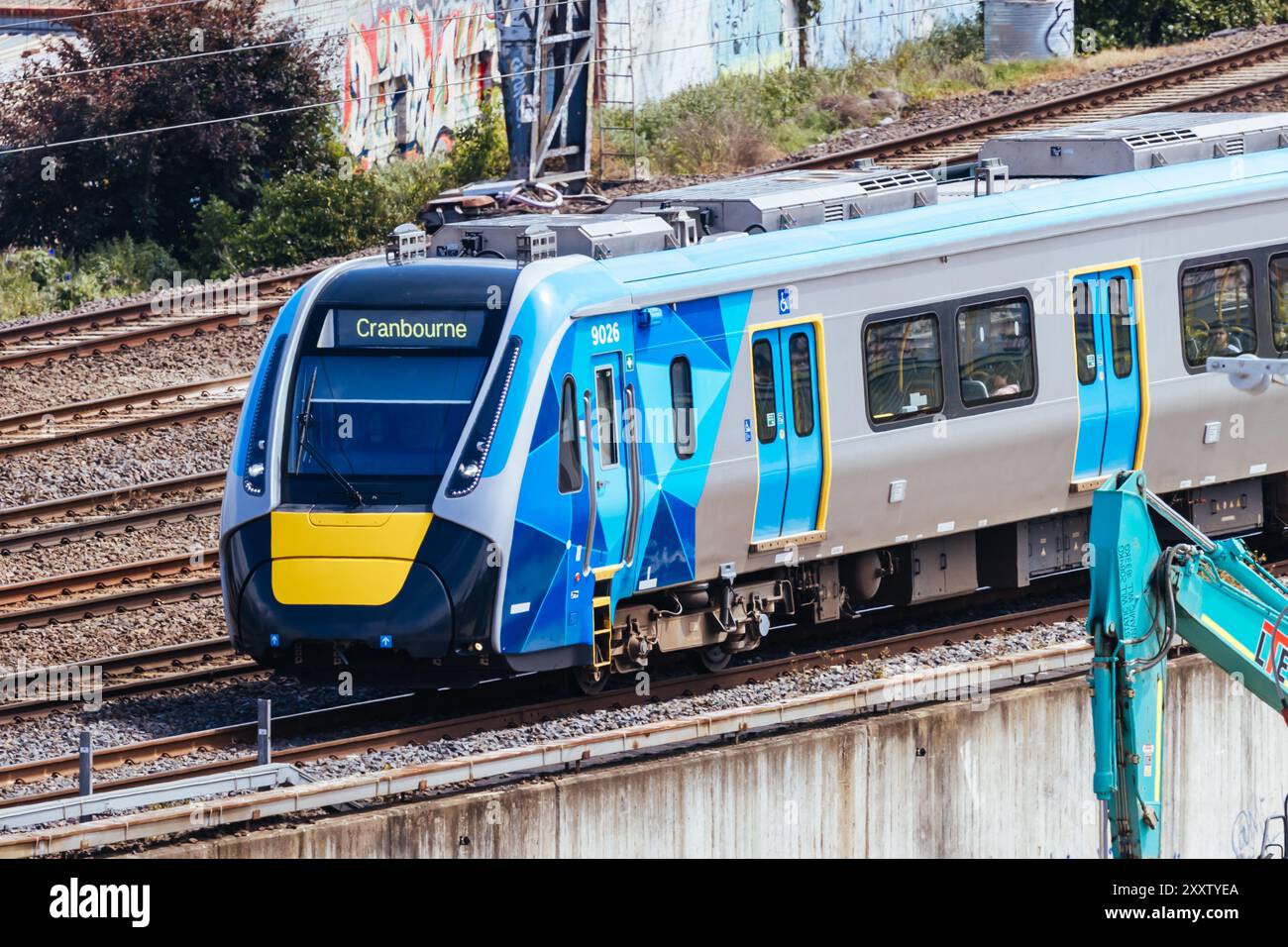Melbourne Train Network in Australia Stock Photo - Alamy