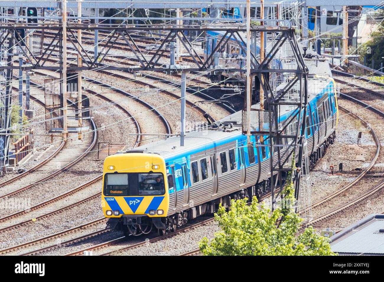 Melbourne Train Network in Australia Stock Photo - Alamy