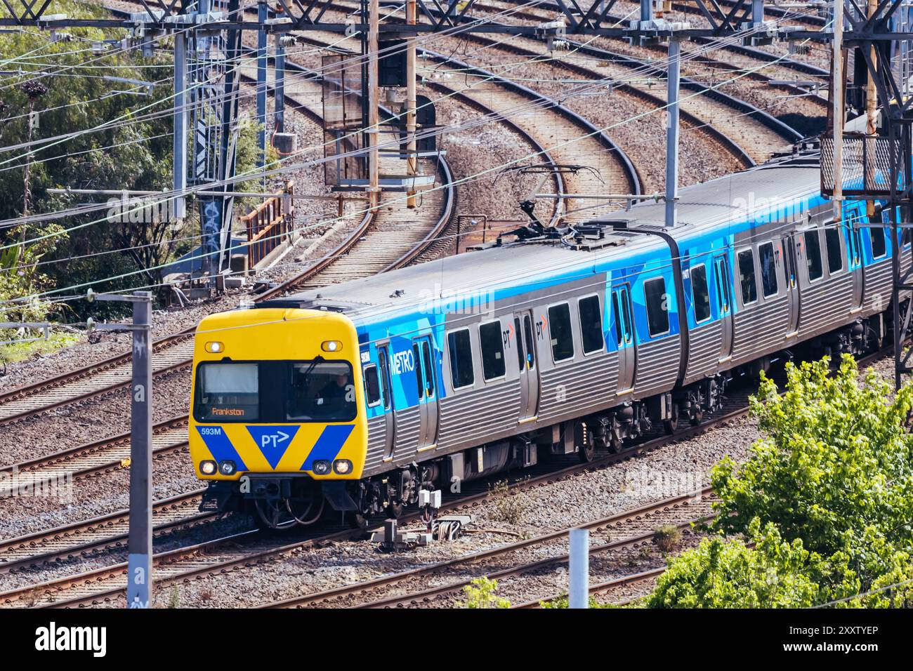 Melbourne Train Network in Australia Stock Photo - Alamy