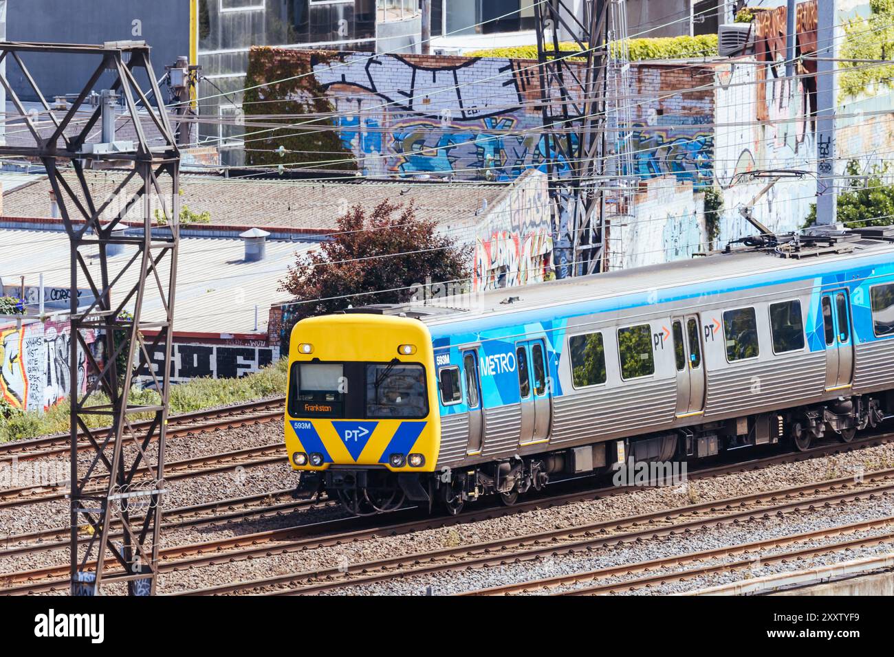 Melbourne Train Network in Australia Stock Photo - Alamy
