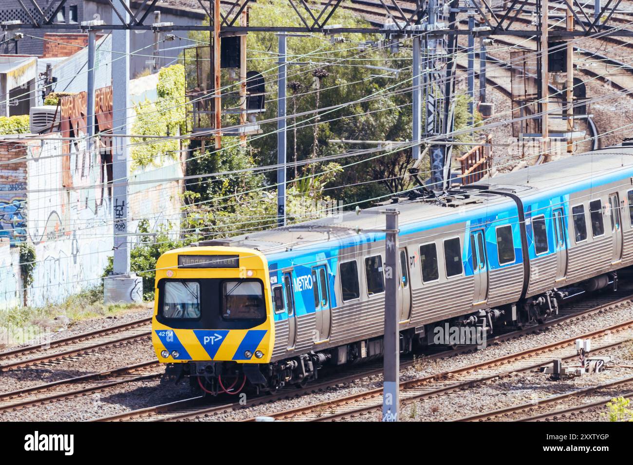 Melbourne Train Network in Australia Stock Photo - Alamy