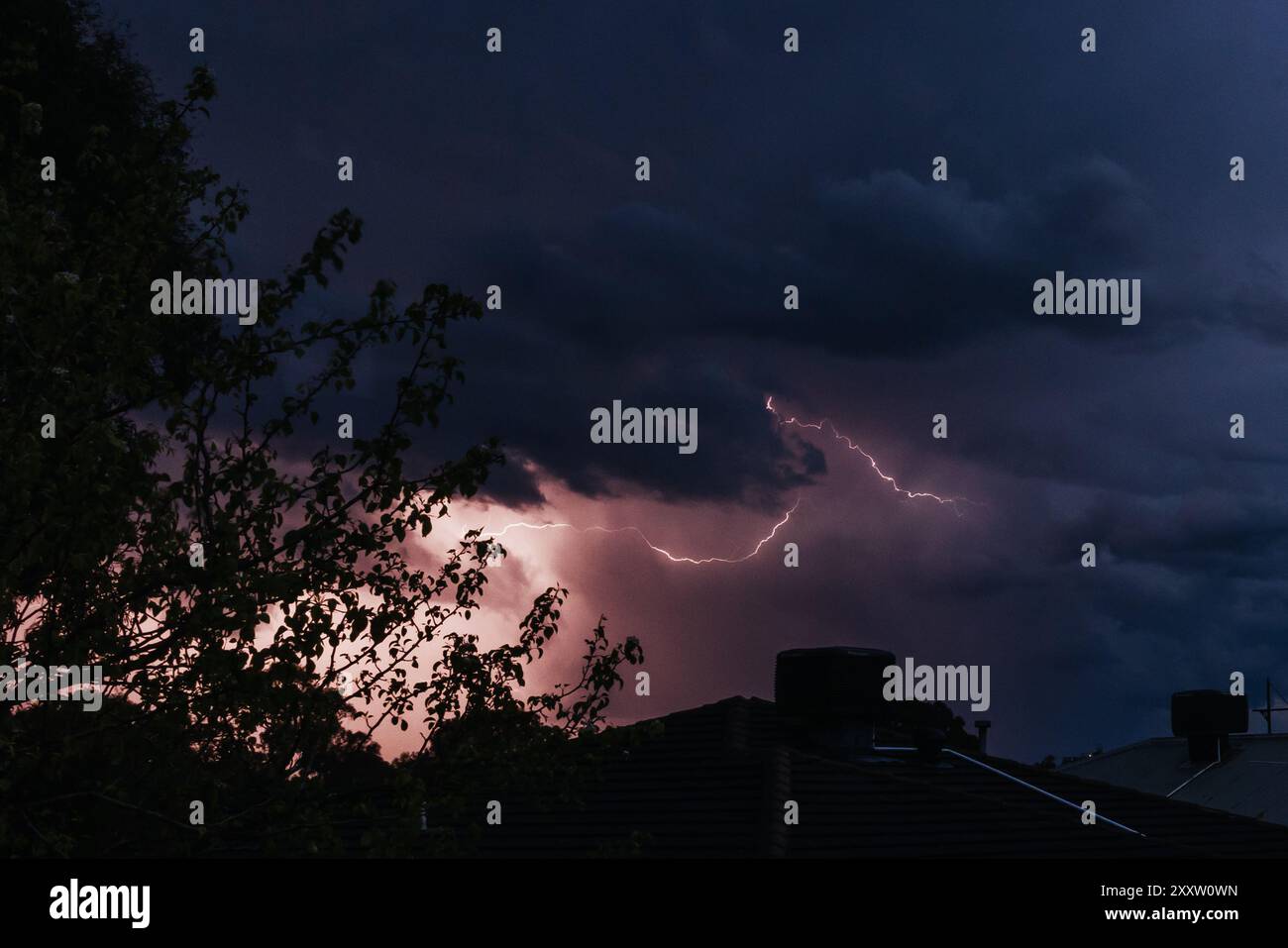 Storms over Macleod in Melbourne Australia Stock Photo - Alamy