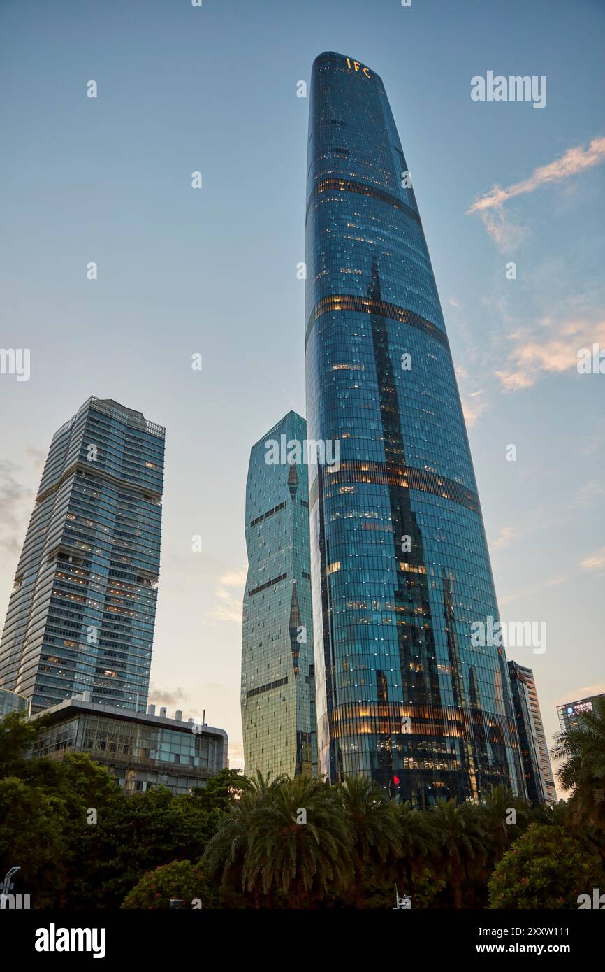 Guangzhou International Finance Center (IFC) or Guangzhou West Tower, a 103-story (438.6 m ...