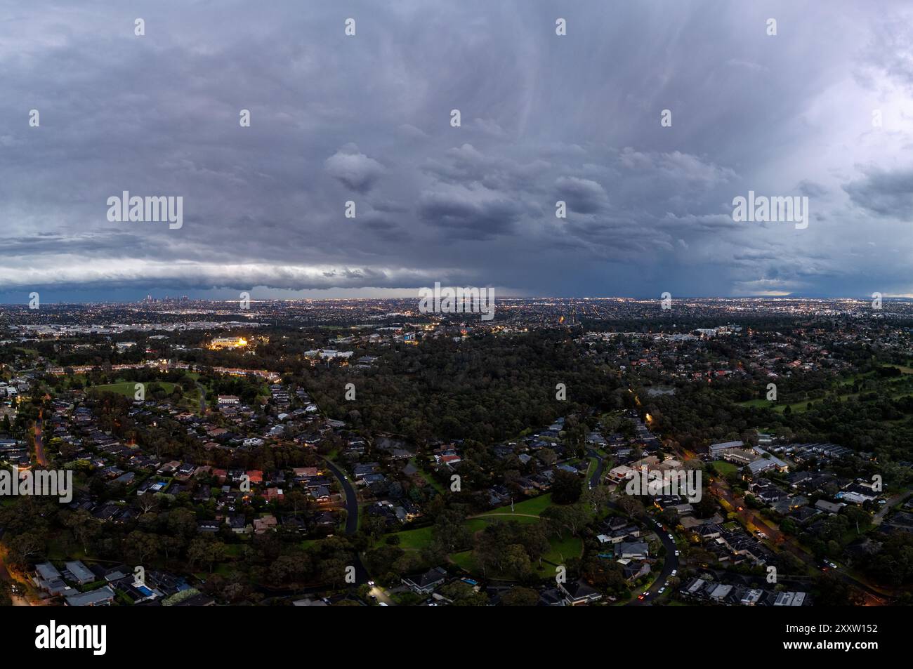 Storms over Macleod in Melbourne Australia Stock Photo - Alamy