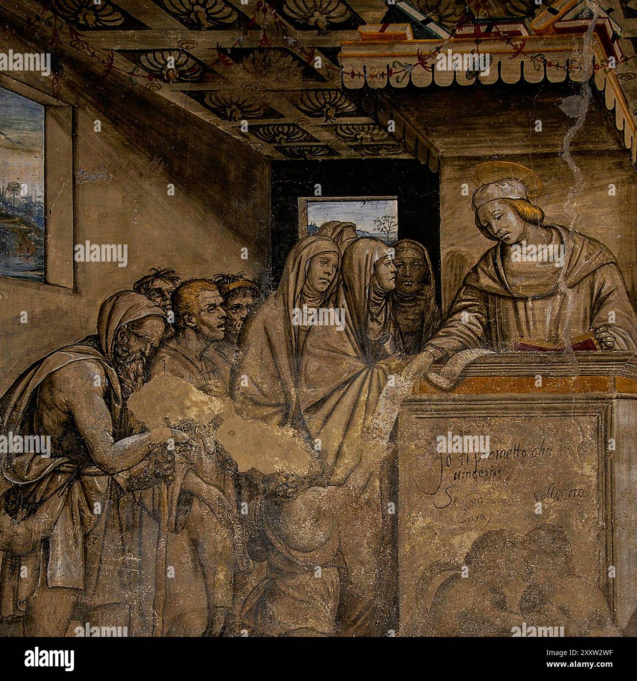 A young judge, Sant'Ivo or Saint Ives, administers justice to the poor ...