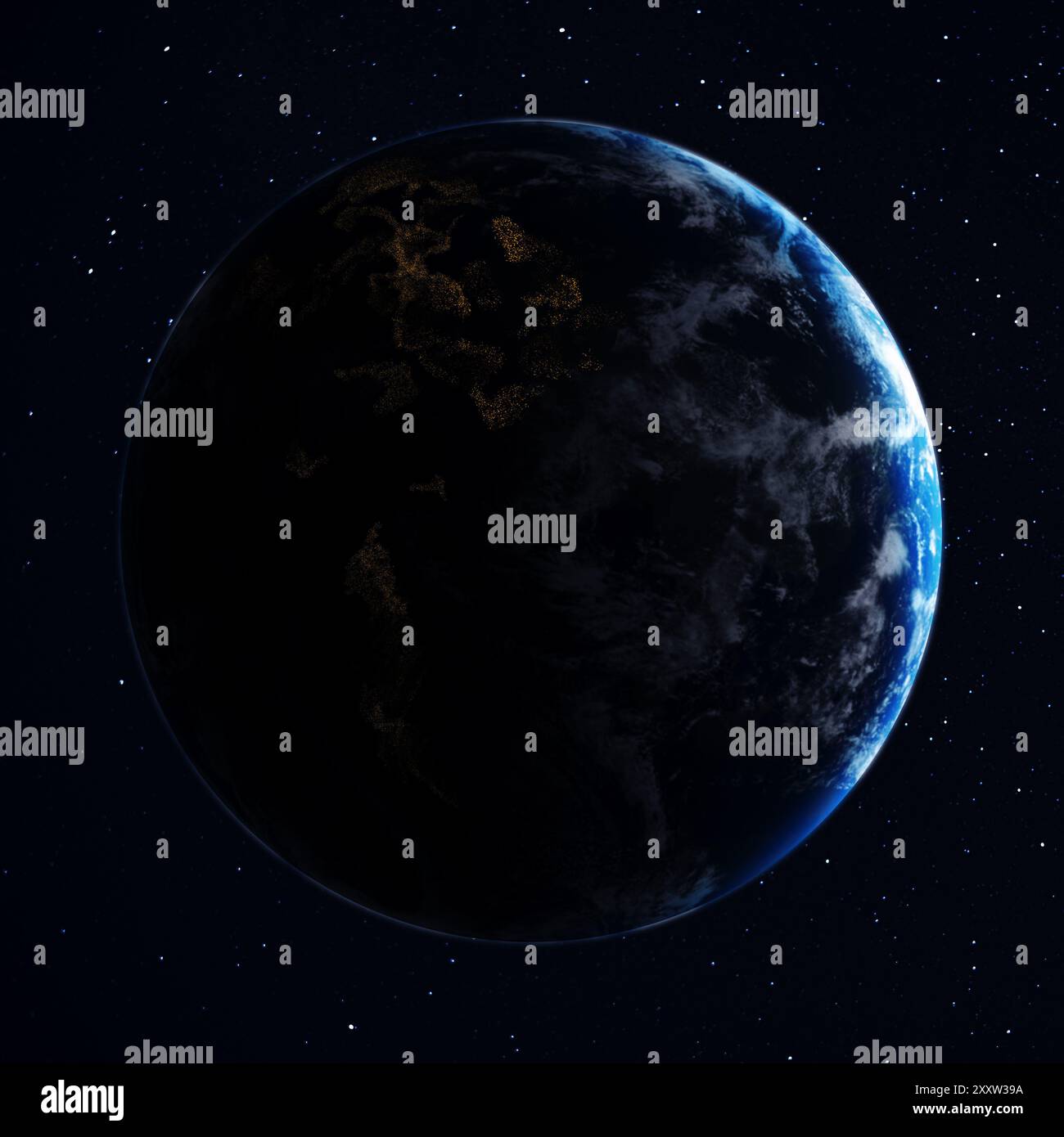 At Nasa Night Planet Earth