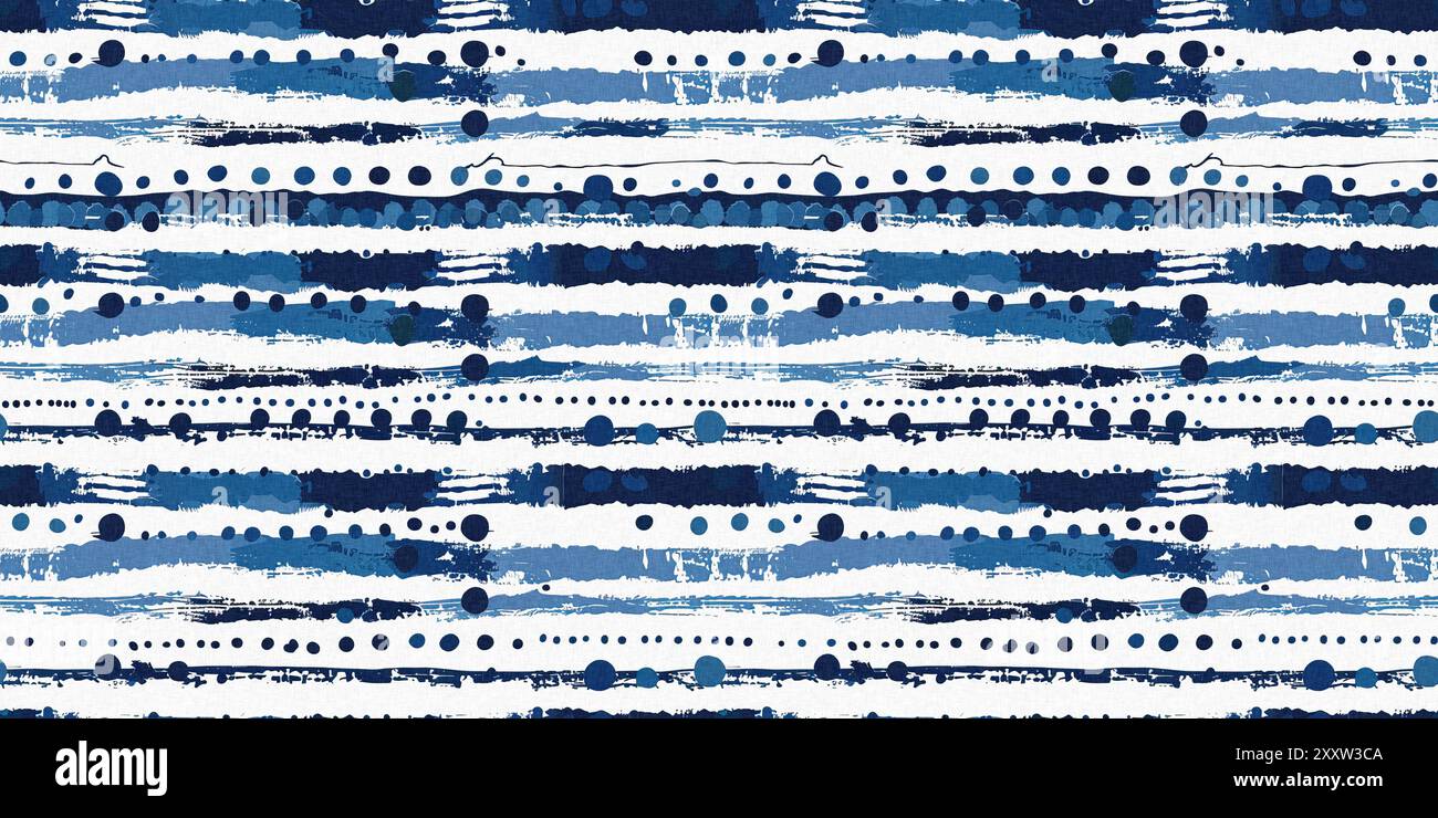 Modern blue white irregular beach stripe border for summer doodle ...