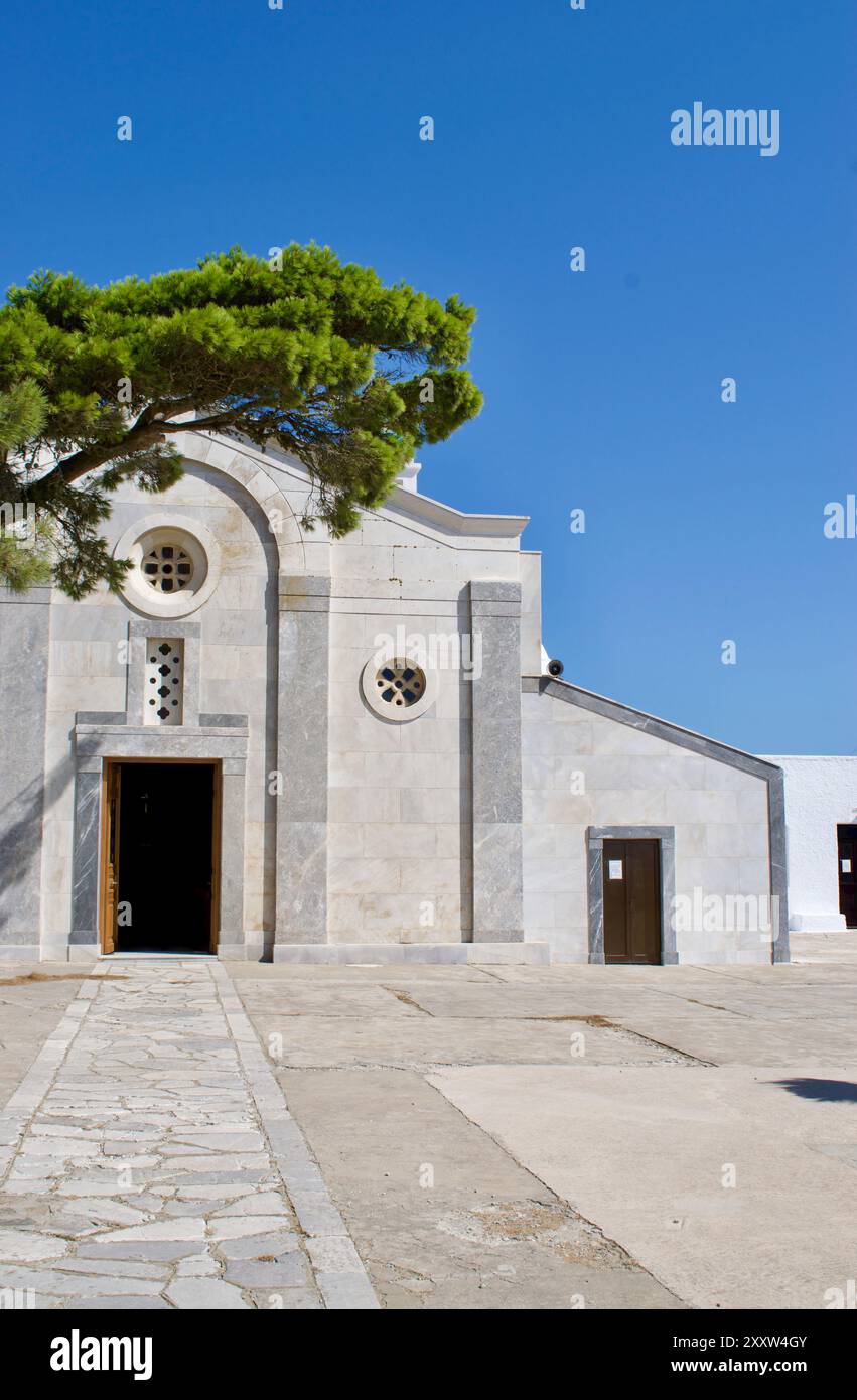Sacred Heart of Jesus Monastery in Tinos Stock Photo - Alamy