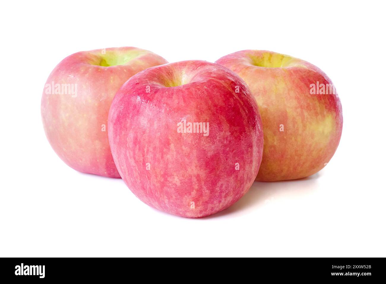 Apple close up on white background Stock Photo - Alamy
