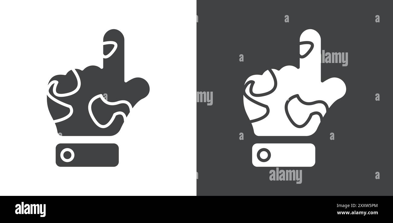 mottled skin icon Flat set in black and white color outline vector ...