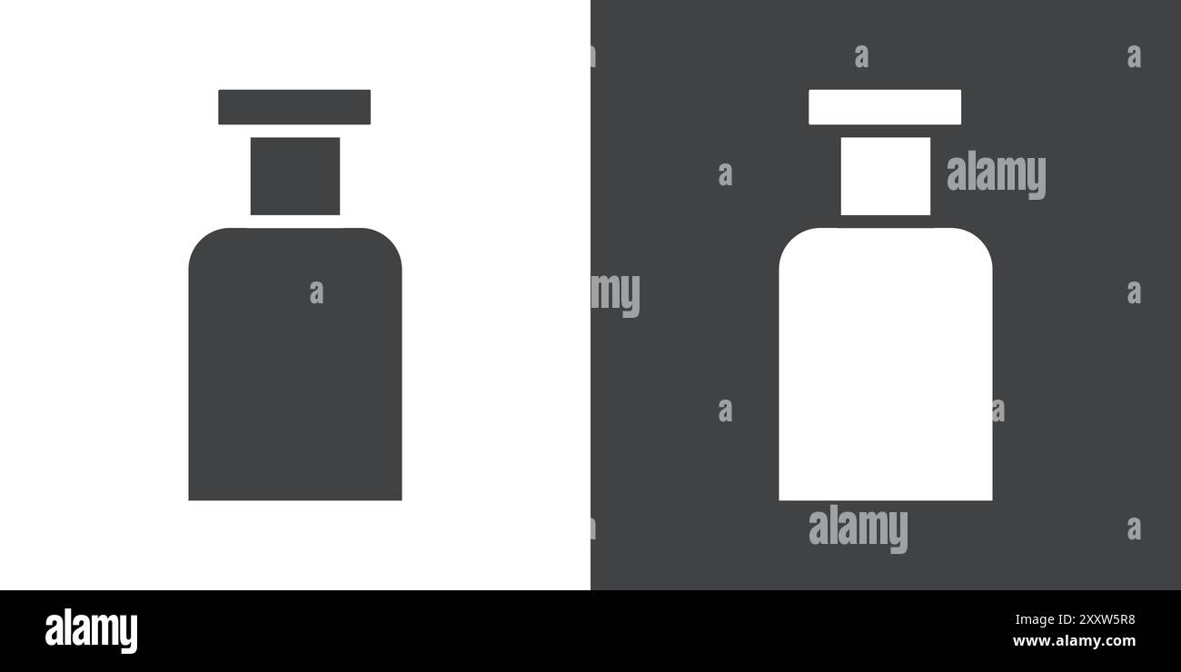 injection vial icon Flat set in black and white color outline vector ...