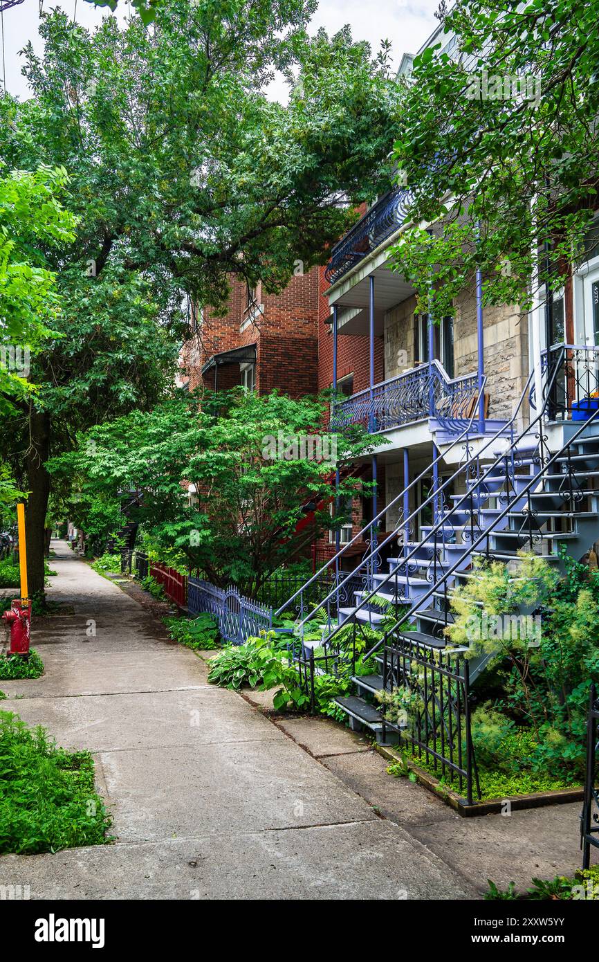 Plateau Mont Royal District, Montreal, Quebec Stock Photo - Alamy