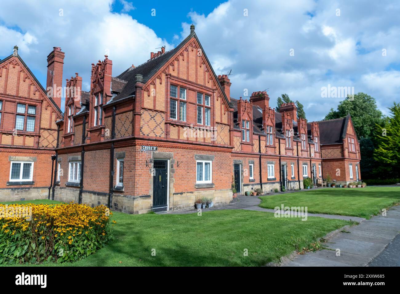 Picturesque house in Port Sunlight village on the Wirral, UK Stock ...