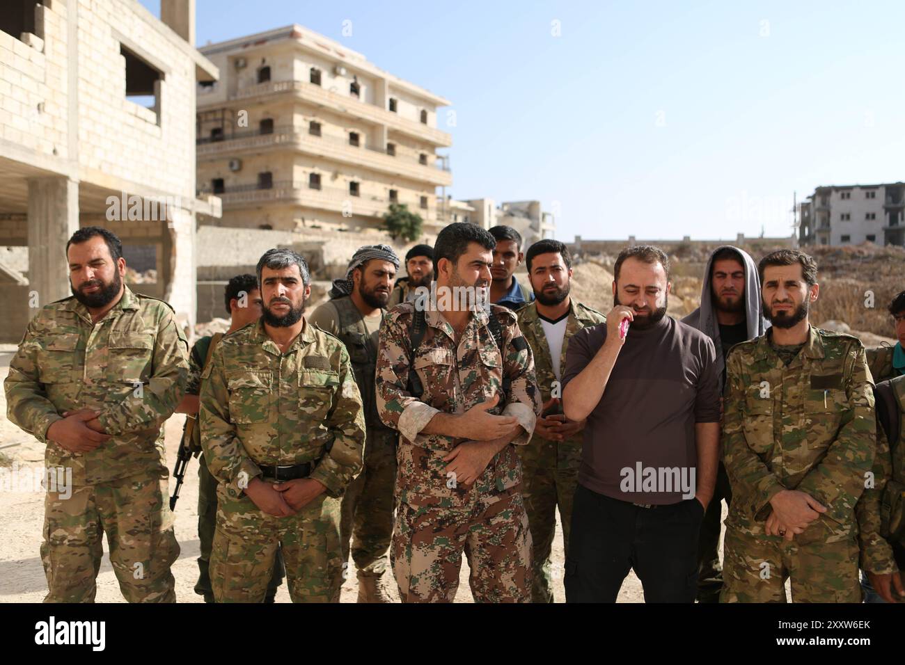 Abu Baker, the leader of Jaish al-Mujahideen, leads the battle to break the siege of Aleppo ...