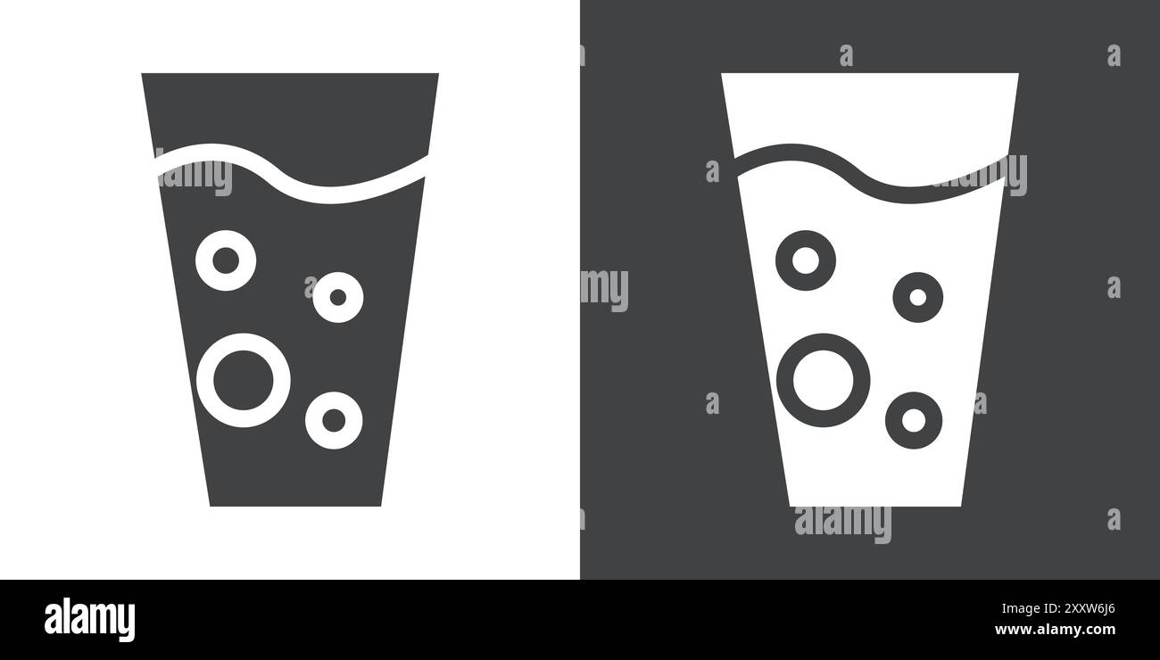 Water soak icon Flat set in black and white color outline vector Stock ...