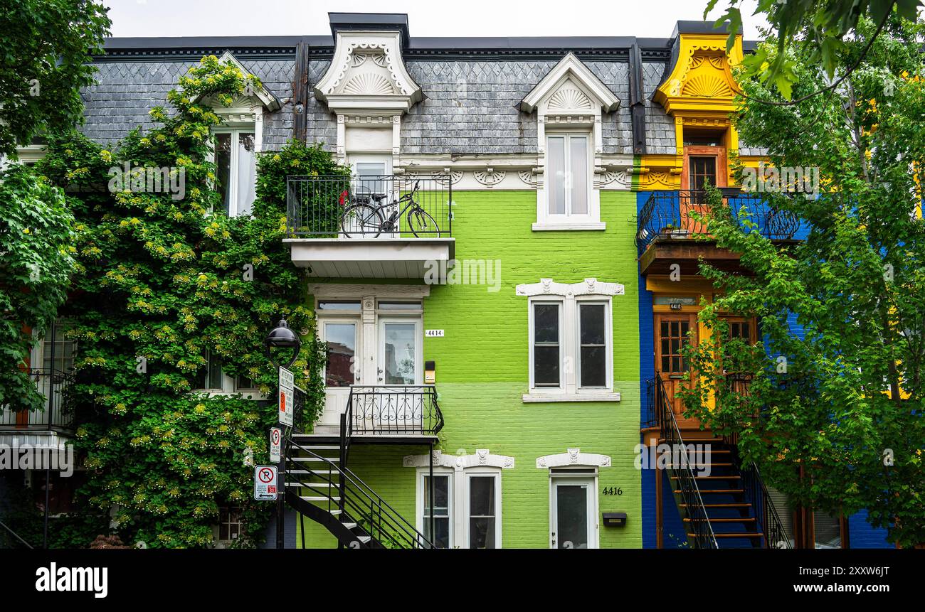 Montreal plateau staircase hi-res stock photography and images - Alamy