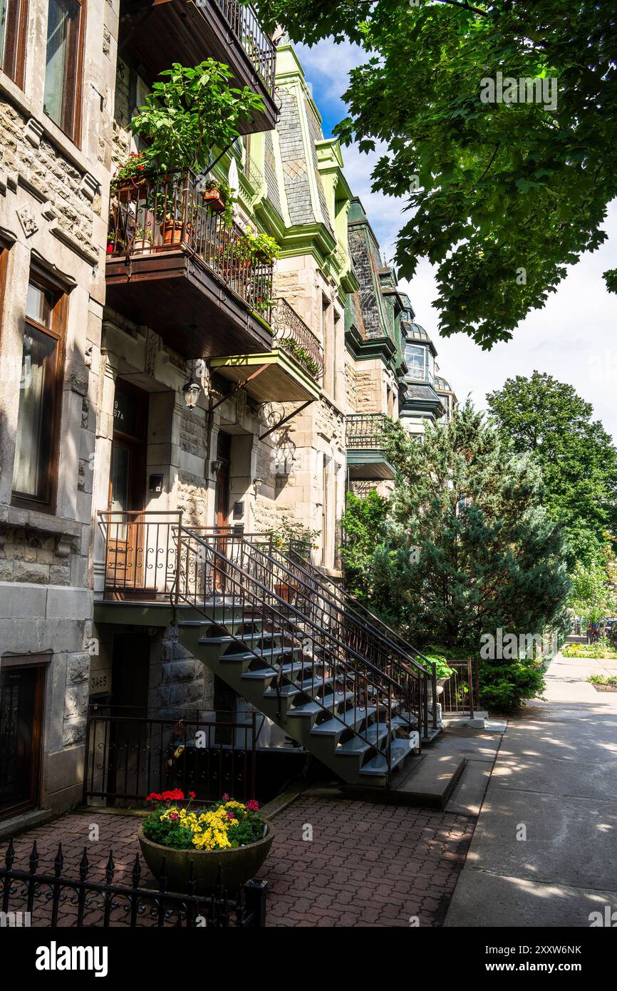 Plateau Mont Royal District, Montreal, Quebec Stock Photo - Alamy
