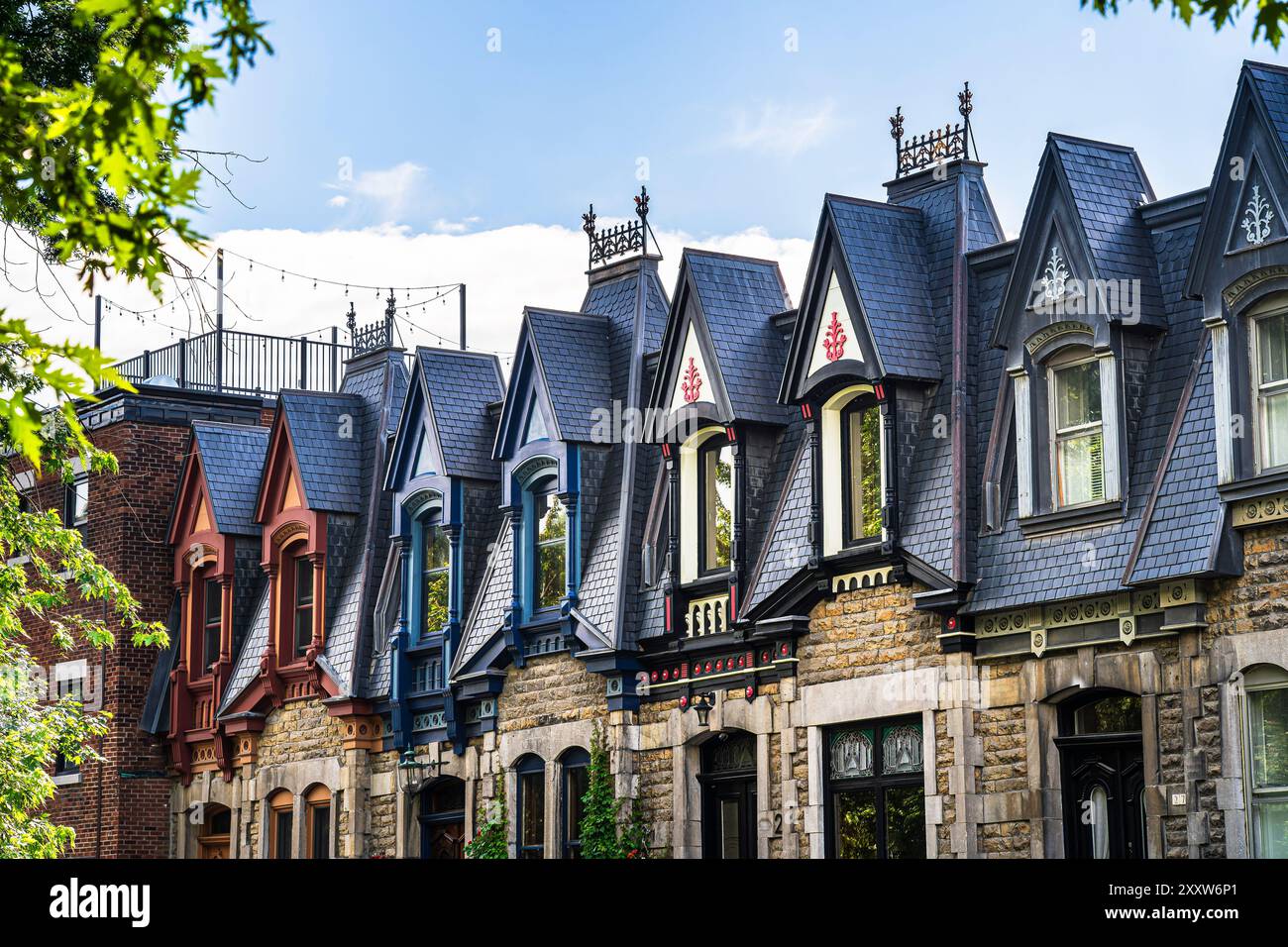 Plateau Mont Royal District, Montreal, Quebec Stock Photo - Alamy