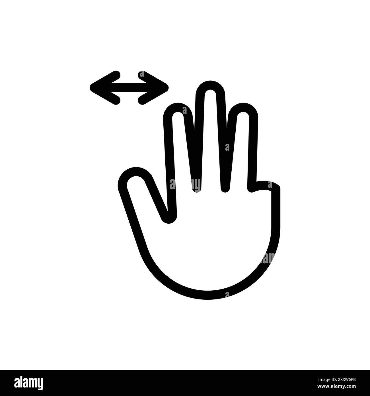 Hand, fingers, gesture, swipe, rotate icon web design logo set ...