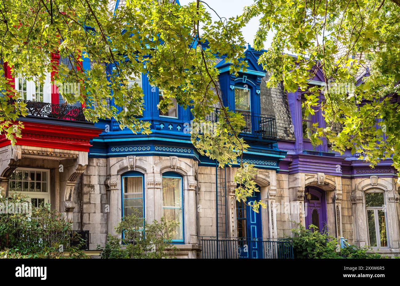Plateau Mont Royal District, Montreal, Quebec Stock Photo - Alamy