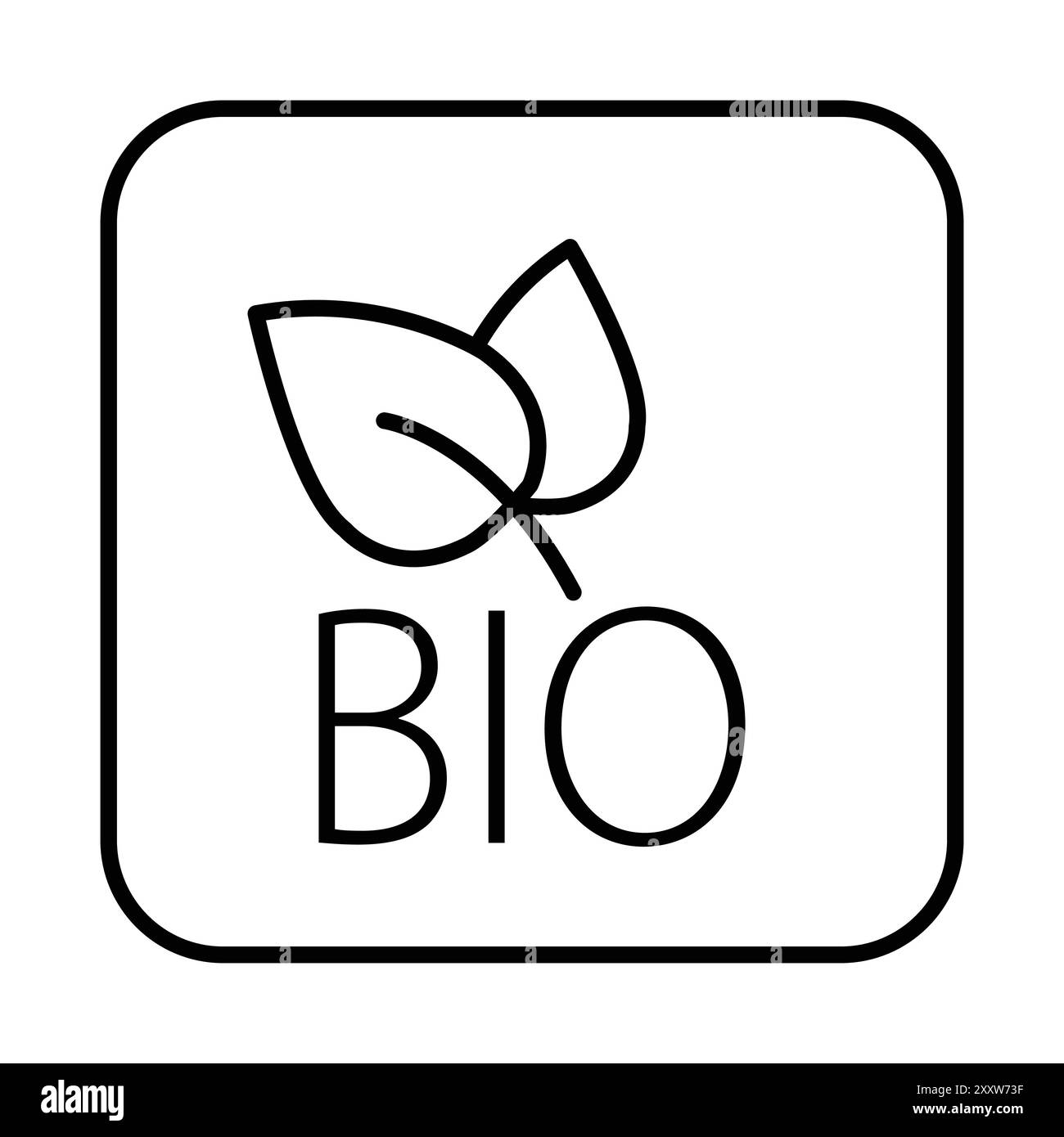 Bio vector icon Flat set in black and white color outline vector Stock ...