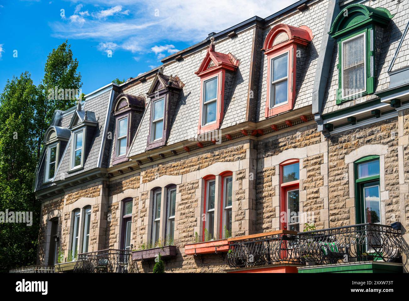 Plateau Mont Royal District, Montreal, Quebec Stock Photo - Alamy