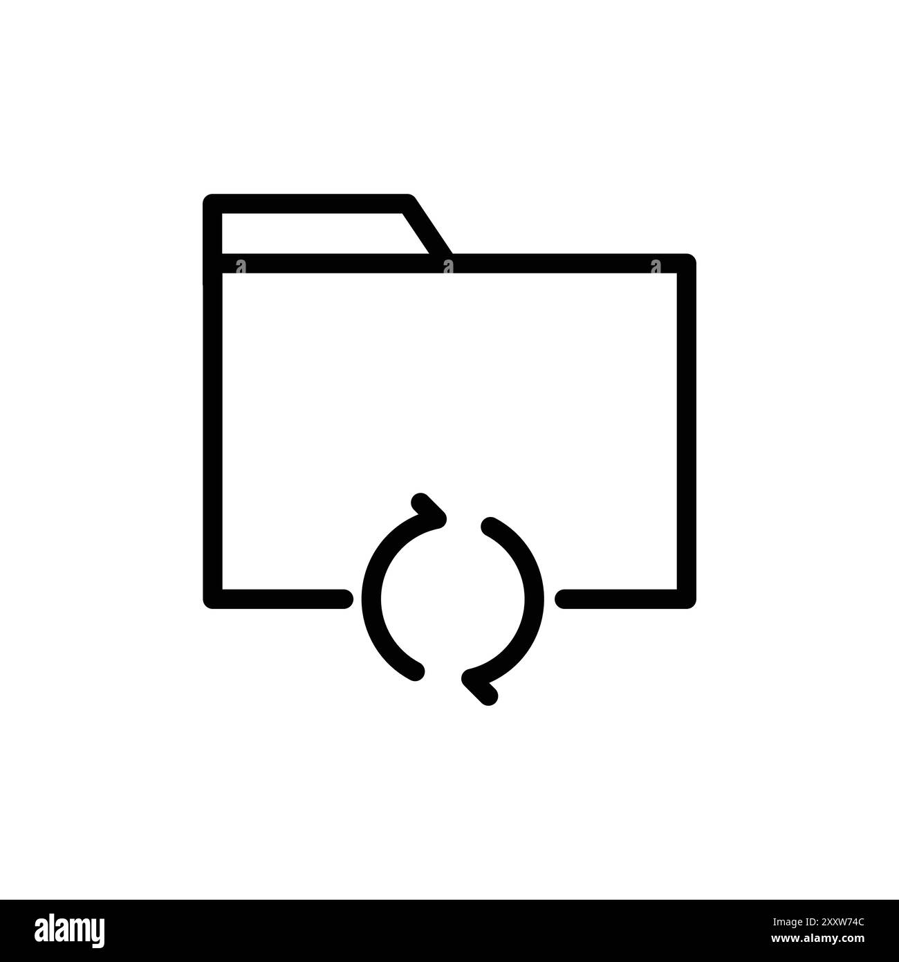 Folder sync icon web design logo set collection in flat vector Stock ...