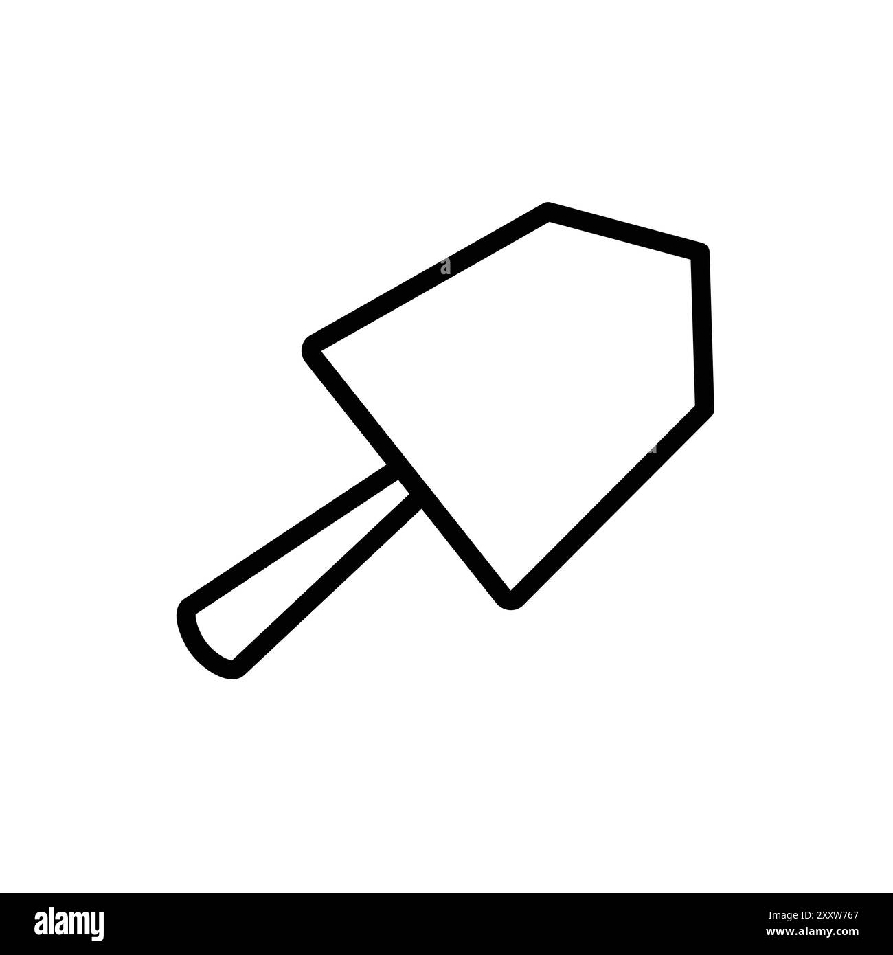Plastering process icon Flat set in black and white color outline ...
