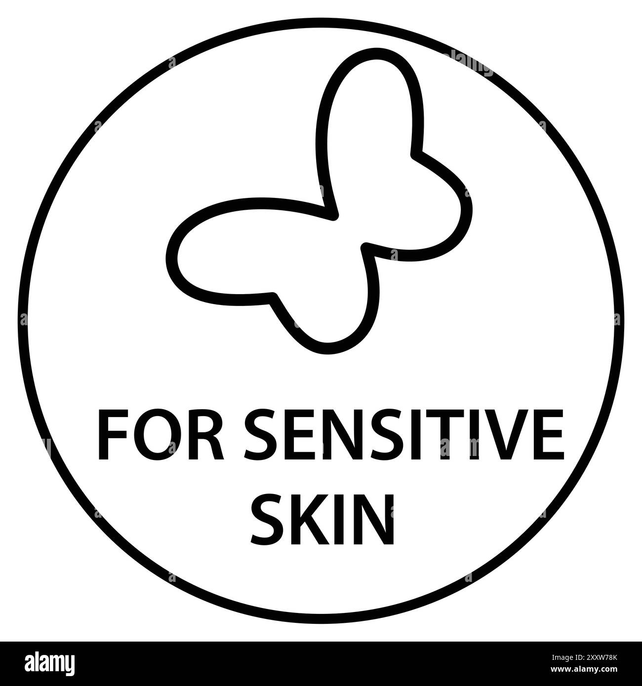 Sensitive skin icon vector vectors hi-res stock photography and images ...