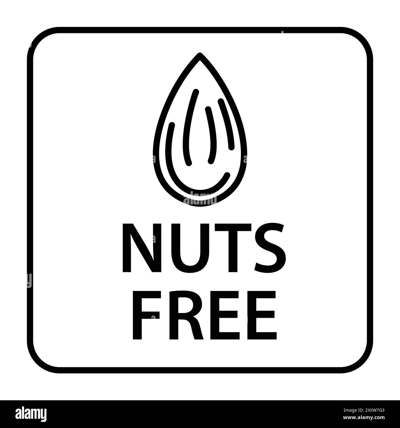 nuts free icon Flat set in black and white color outline vector Stock ...