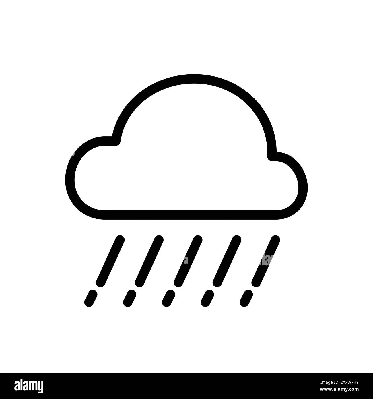 Hail icon Flat set in black and white color outline vector Stock Vector ...