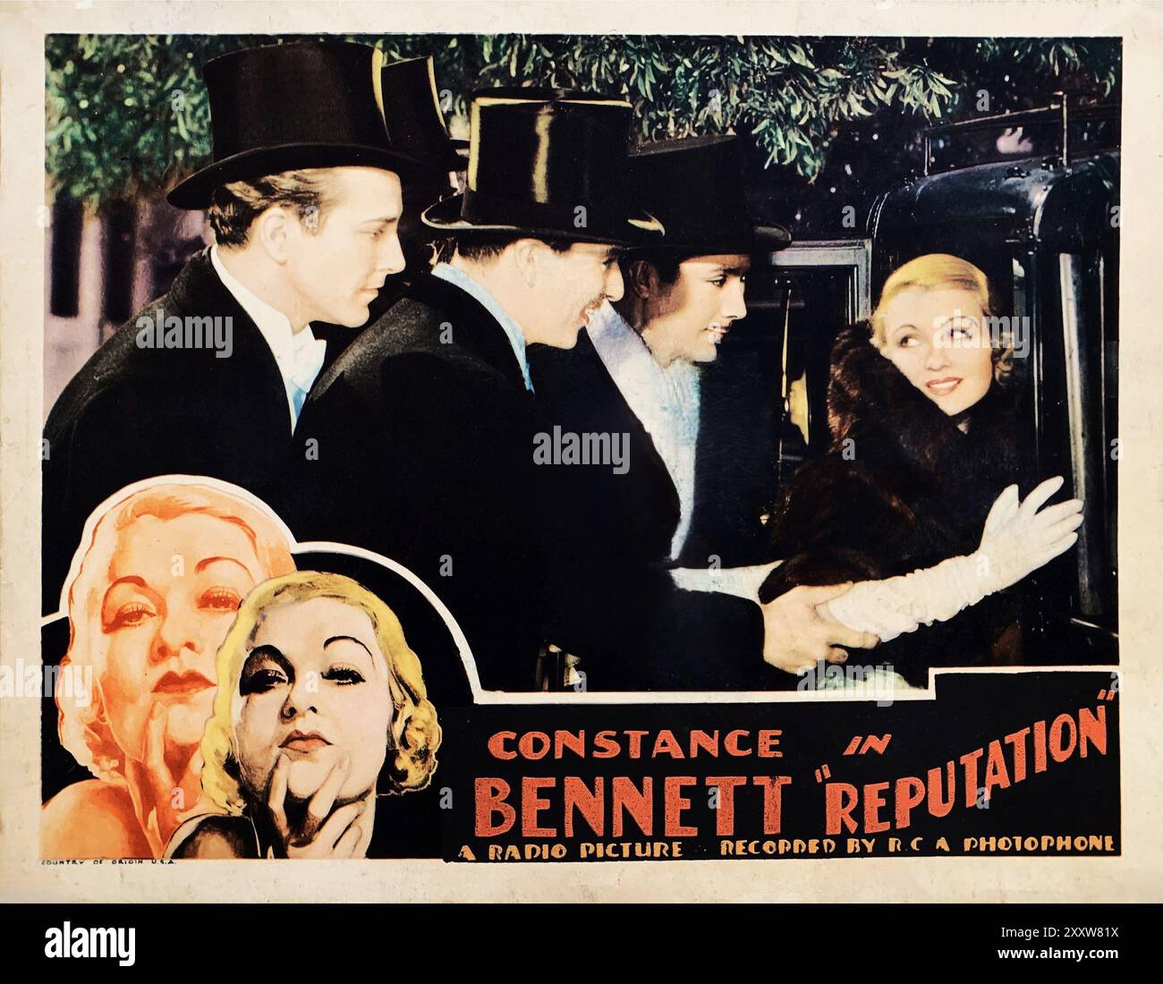 DAVID MANNERS BEN LYON DON ALVARADO and CONSTANCE BENNETT in REPUTATION ...