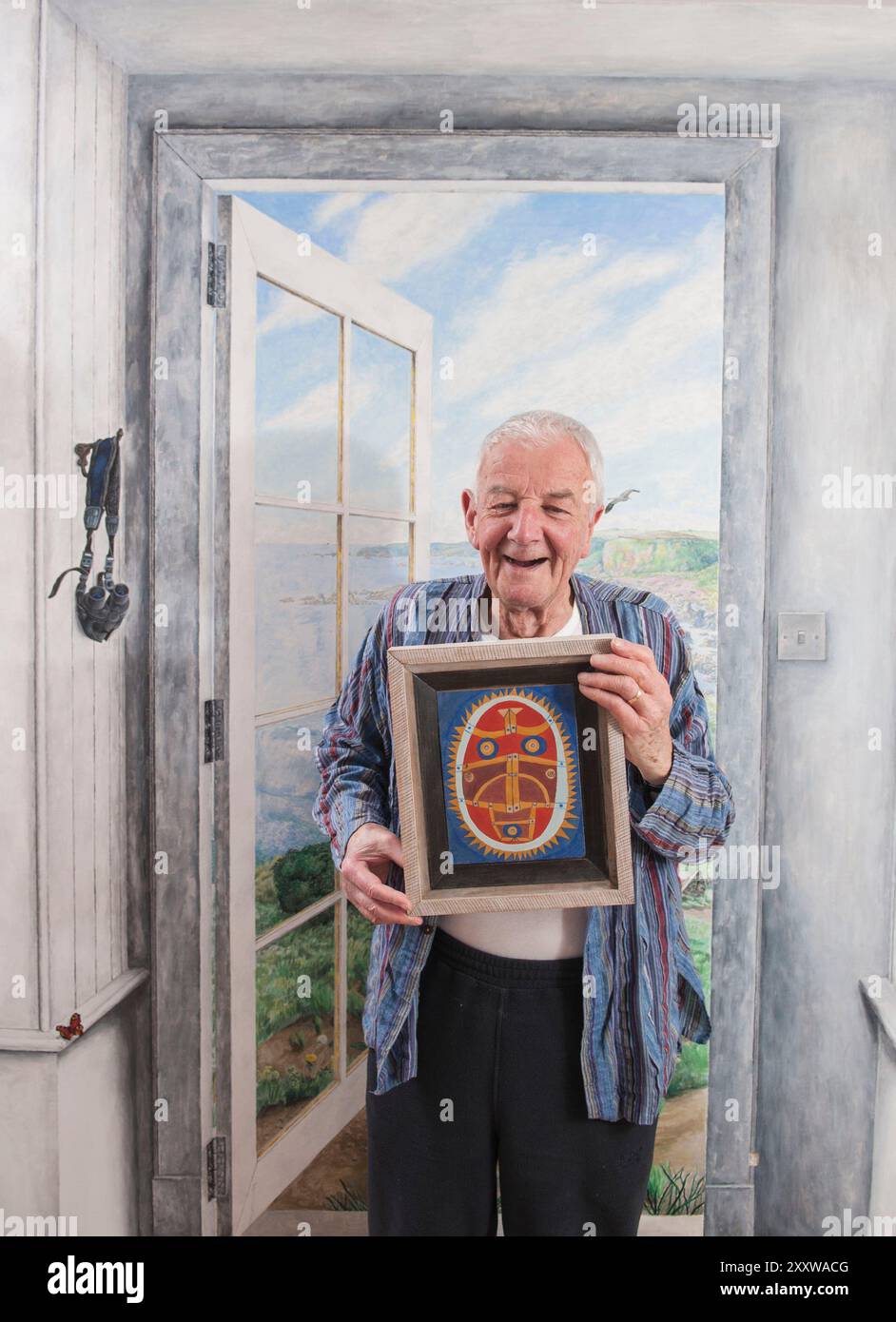 From 2015, file image. Portraits of 80 year old artist Eric Ritchie at ...