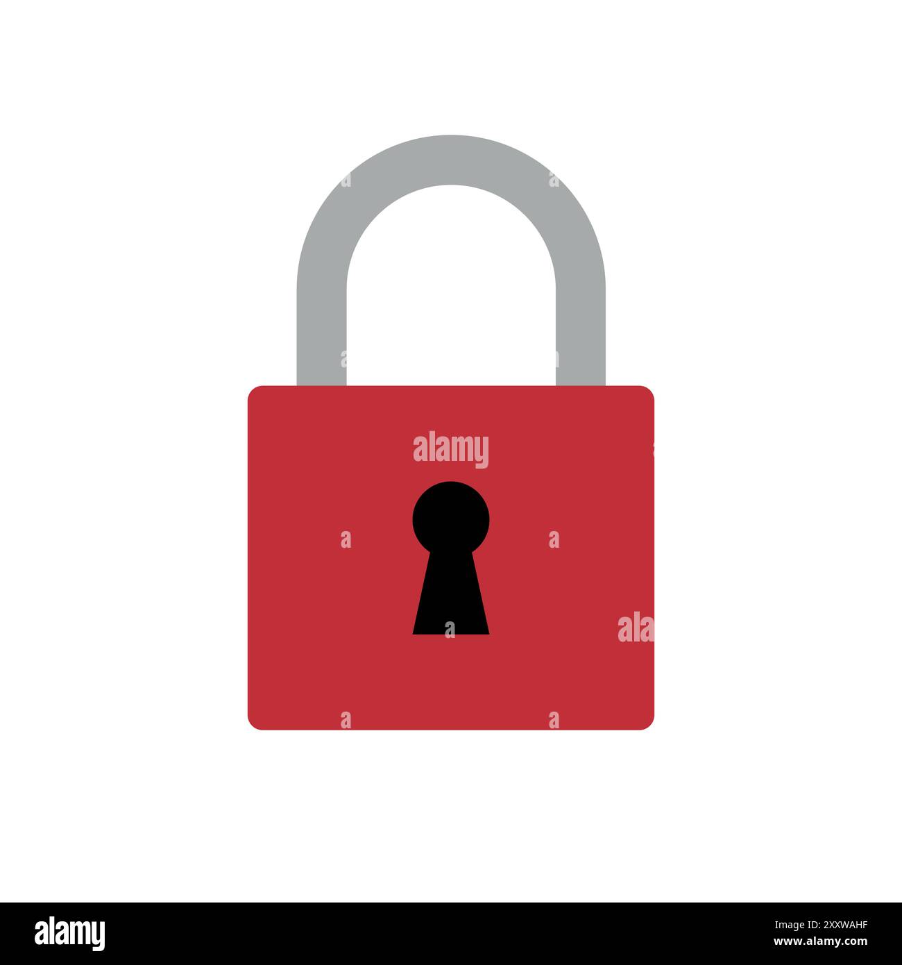 Vector flat lock isolated on white background Stock Vector Image & Art ...