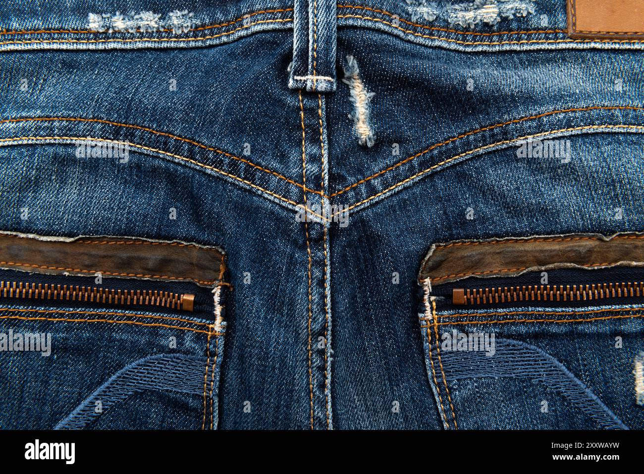 Jeans texture with seams close-up. Denim background. Seam Stock Photo ...