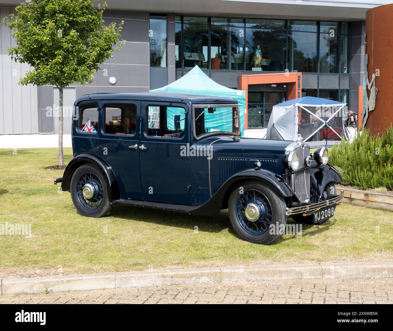 1930's Morris 10 four door six light vintage car, Lincolnshire Bomber ...