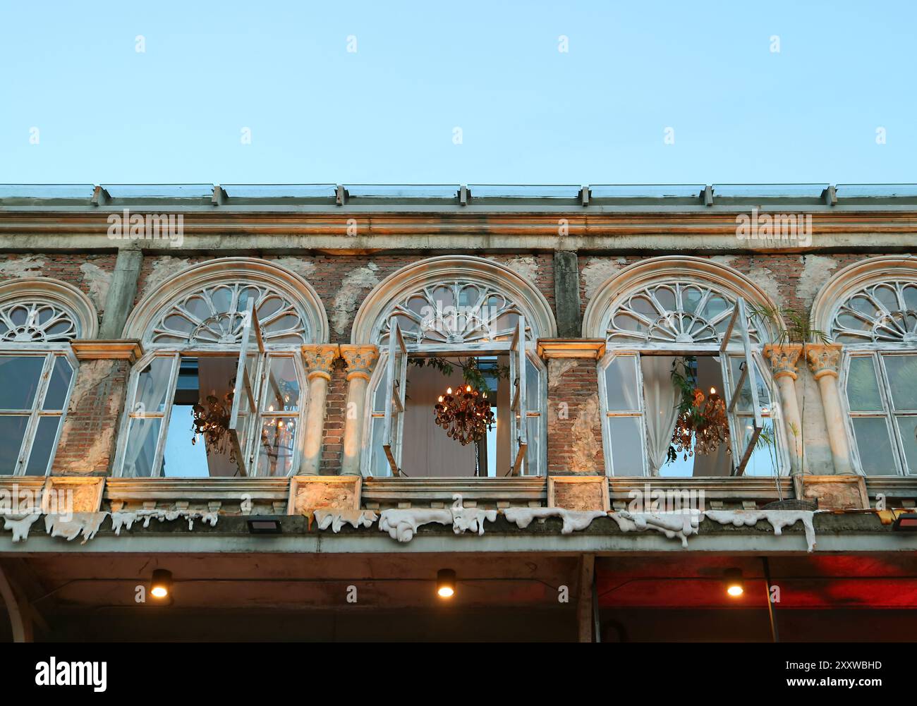 Gorgeous Facade of an Old Vintage Building Stock Photo - Alamy