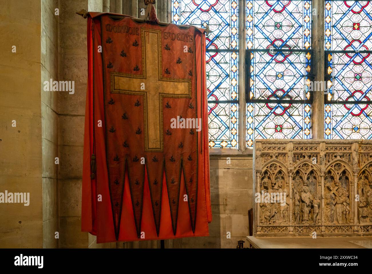 Oriflamme the sacred battle standard of the King of France and a symbol ...