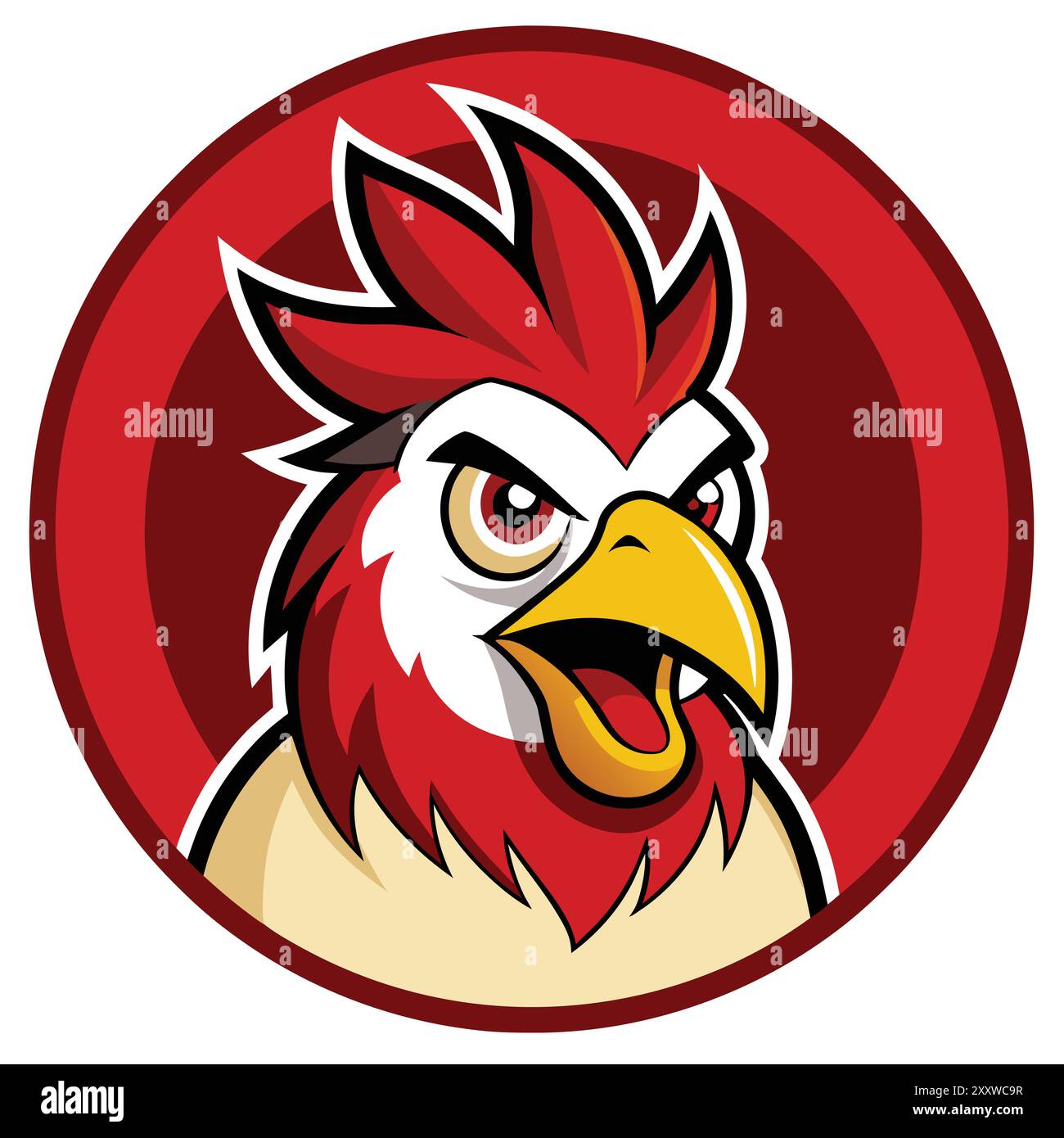 Angry chicken logo hi-res stock photography and images - Alamy