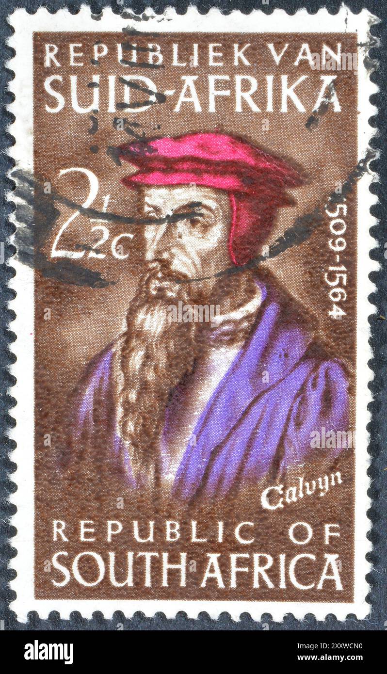 Cancelled postage stamp printed by South Africa, that commemorates ...